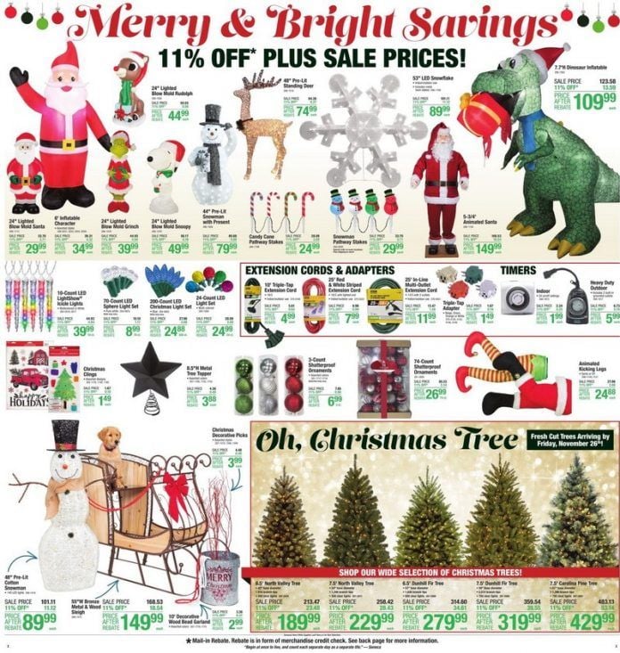 Menards Christmas Decor Sale Nov 04 – Nov 13, 2021