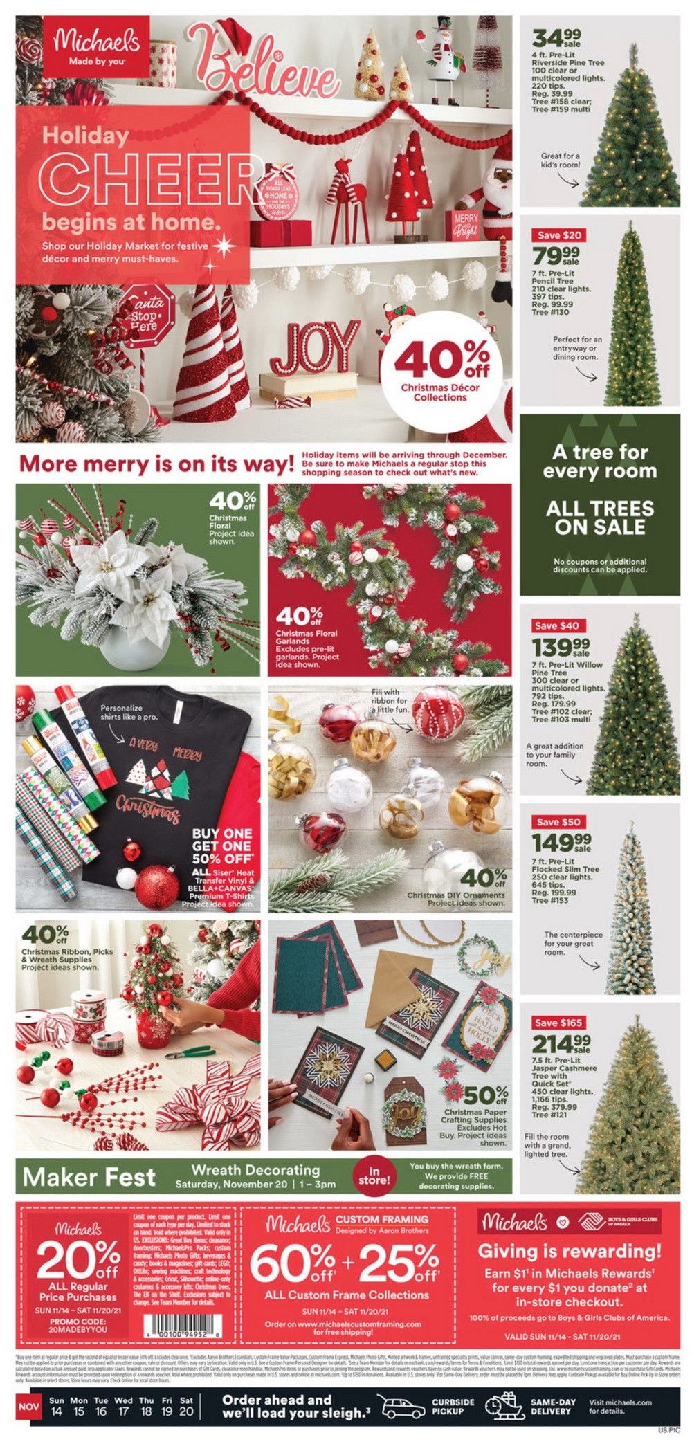 Michaels Weekly Ad Nov 14 – Nov 20, 2021 (Christmas Promotion Included)