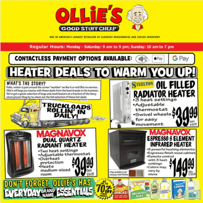 Ollie's Weekly Ad Nov 04 – Nov 10, 2021