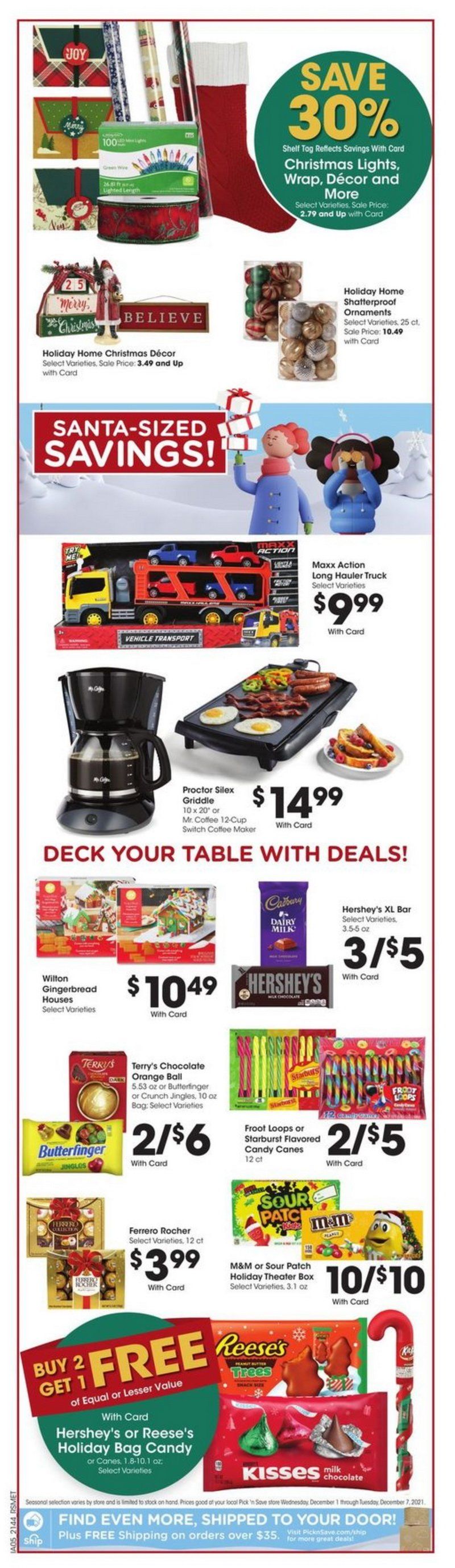 Pick 'n Save Weekly Ad Dec 01 – Dec 07, 2021