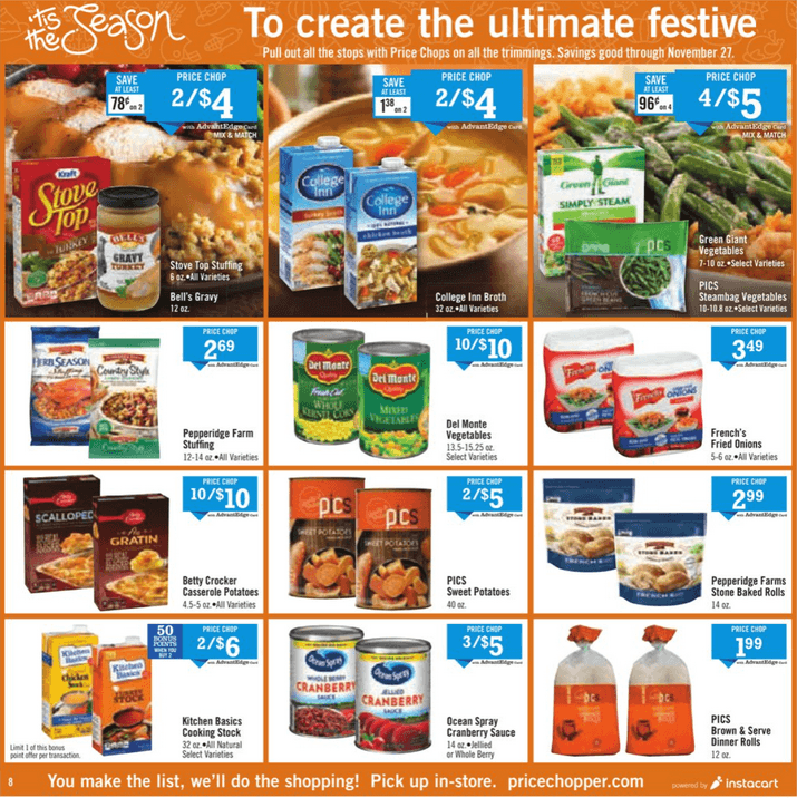 Price Chopper Weekly Ad Nov 07 – Nov 13, 2021