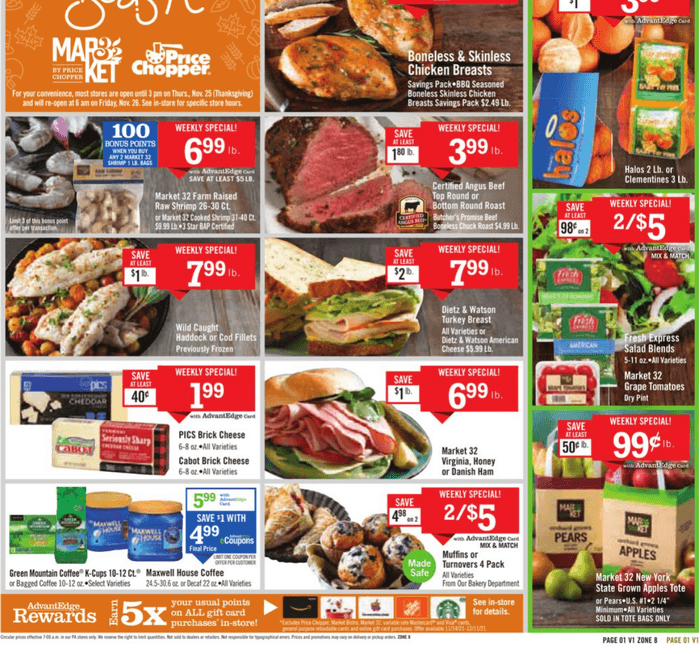 Price Chopper Weekly Ad Nov 14 – Nov 20, 2021