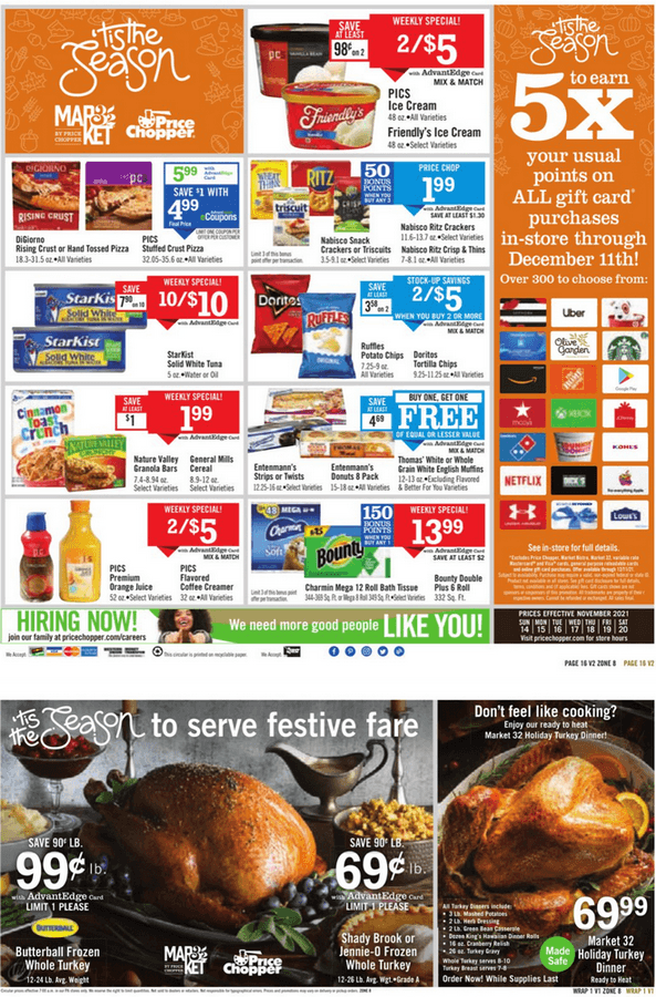 Price Chopper Weekly Ad Nov 14 – Nov 20, 2021