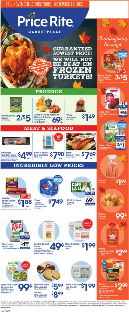 Price Rite Weekly Ad Nov 12 – Nov 18, 2021