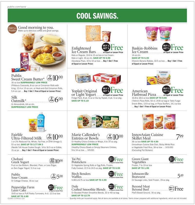 Publix Weekly Ad Nov 03 – Nov 09, 2021