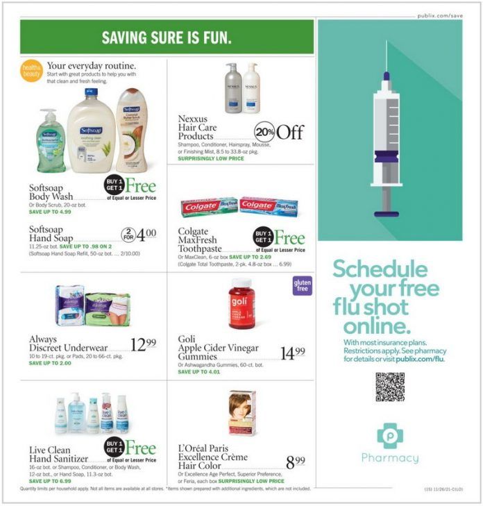 Publix Weekly Ad Nov 26 – Nov 30, 2021