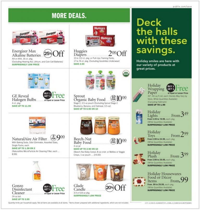 Publix Weekly Ad Nov 26 – Nov 30, 2021
