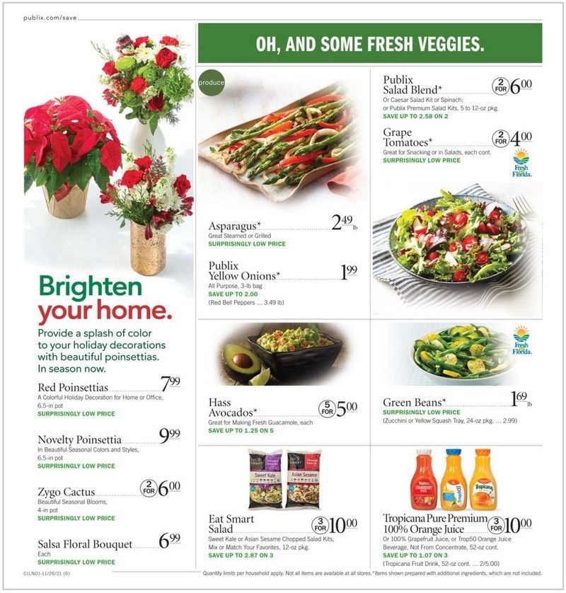 Publix Weekly Ad Nov 26 – Nov 30, 2021