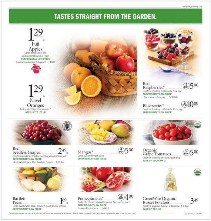 Publix Weekly Ad Nov 26 – Nov 30, 2021