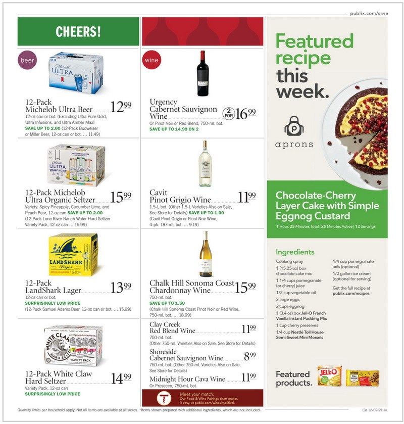 Publix Weekly Ad Dec 01 – Dec 07, 2021
