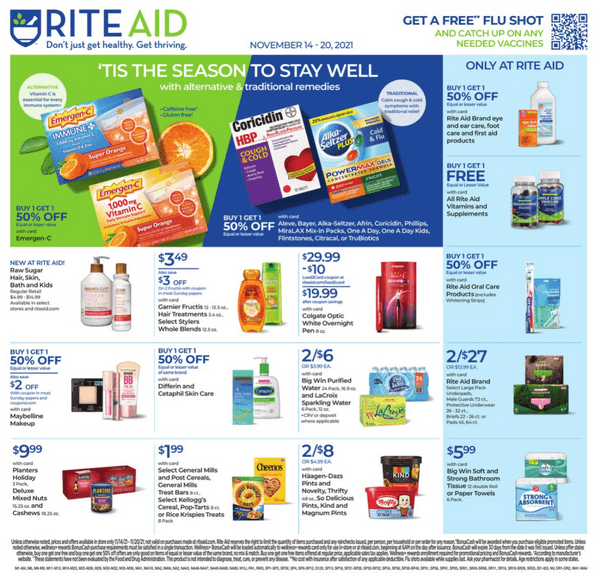 Rite Aid Weekly Ad Nov 14 – Nov 20, 2021