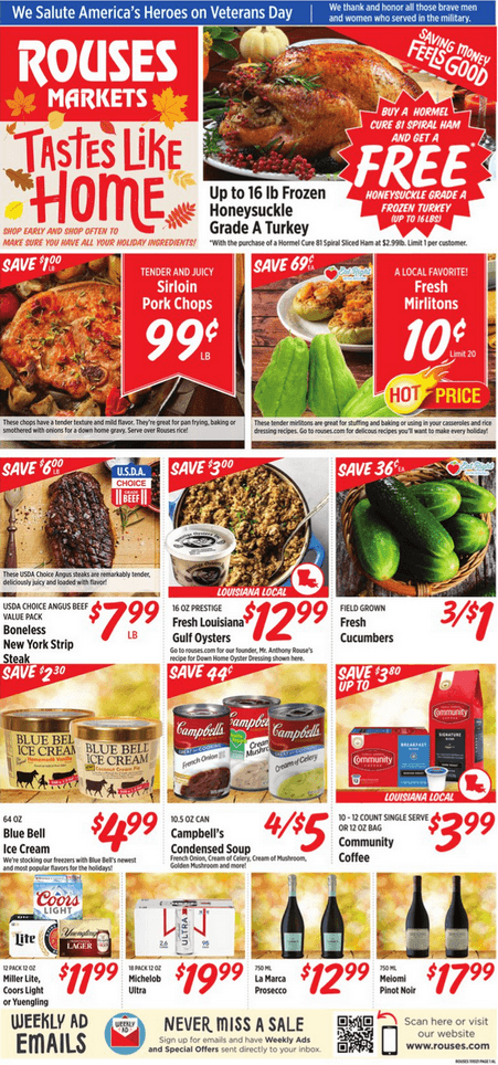 Rouses Weekly Ad Nov 10 – Nov 17, 2021