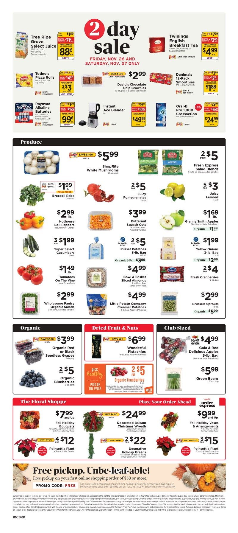 ShopRite Weekly Ad Nov 21 – Nov 27, 2021 (Thanks-for-Giving Promotion ...