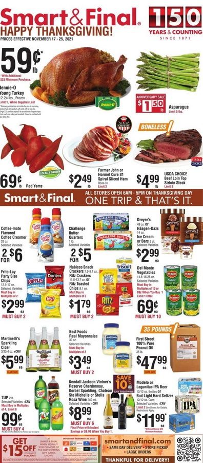Smart & Final Weekly Ad Nov 17 – Nov 25, 2021