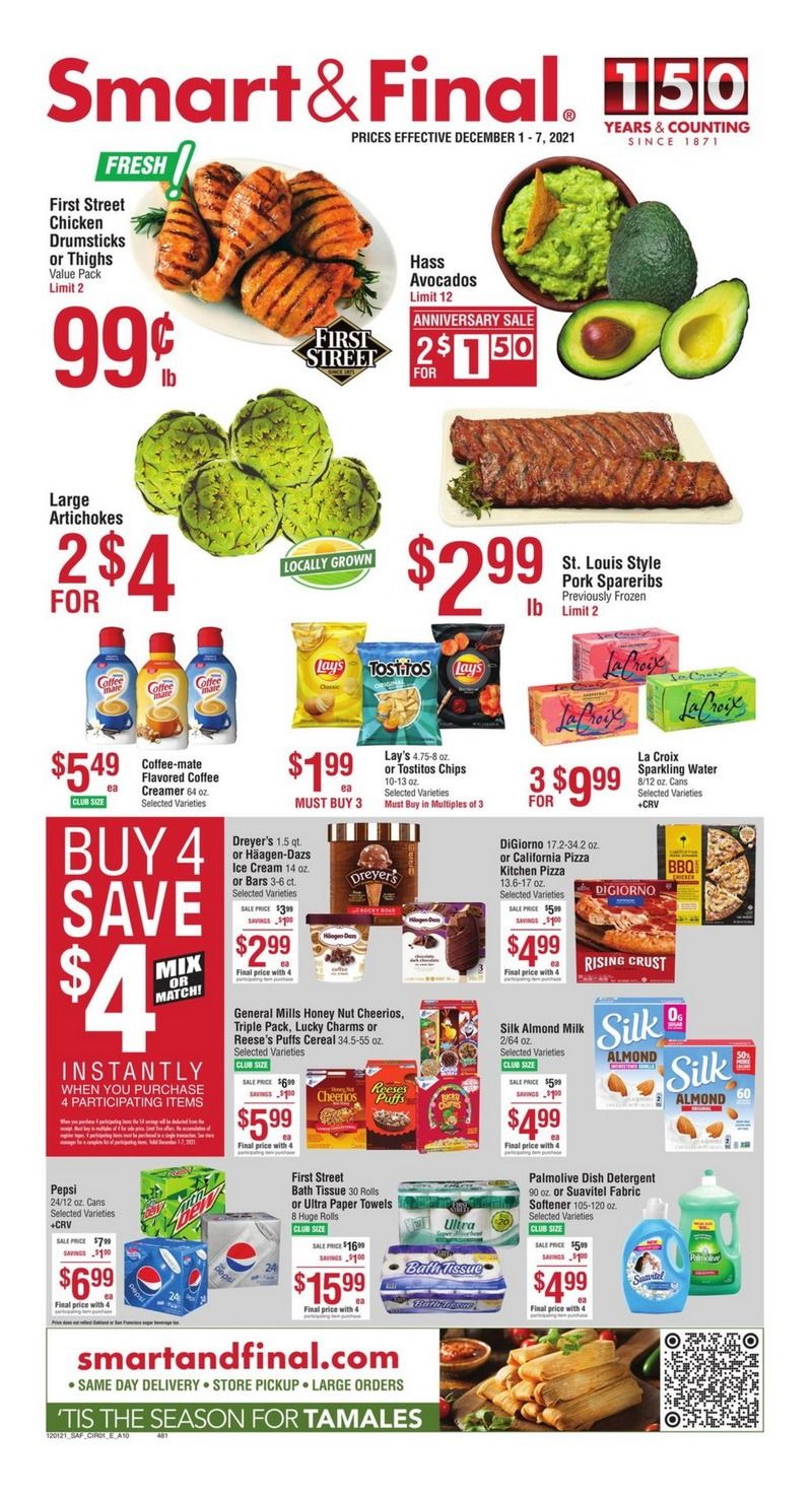 Smart & Final Weekly Ad Dec 01 – Dec 07, 2021