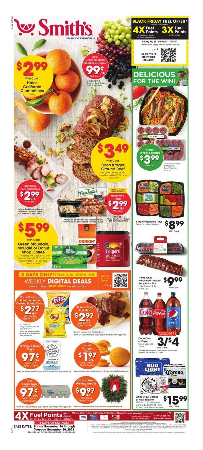 Smith's Food and Drug Weekly Ad Nov 26 – Nov 30, 2021