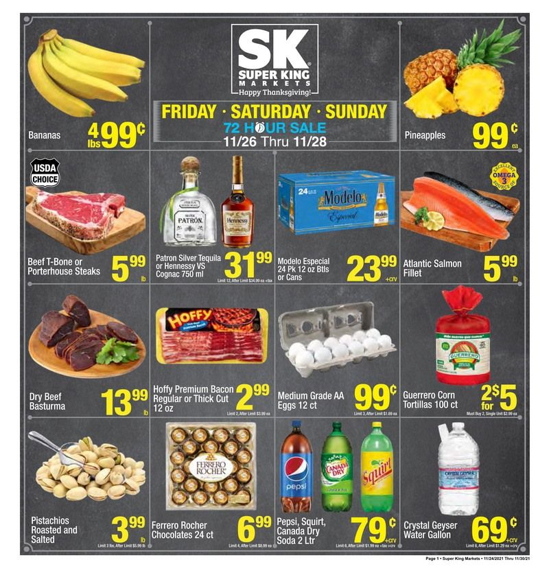 Super King Weekly Ad Nov 24 – Nov 30, 2021