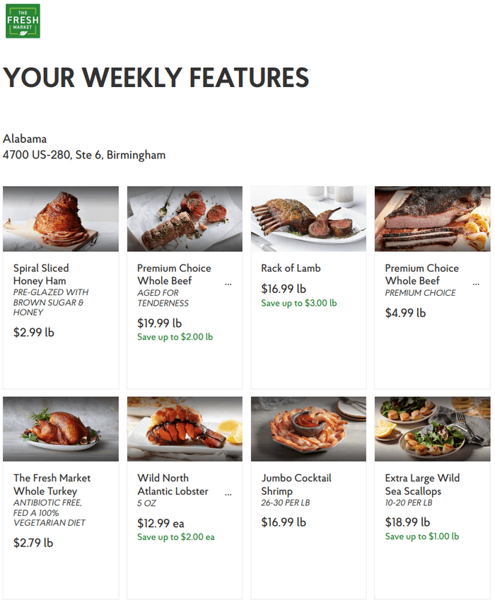 The Fresh Market Weekly Ad Nov 17 – Nov 25, 2021