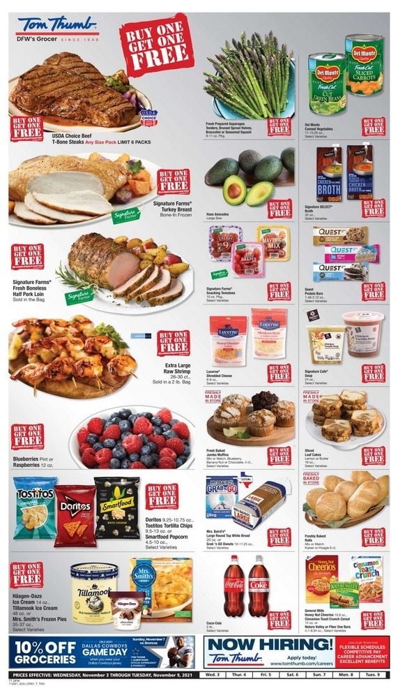 Tom Thumb Weekly Ad Nov 03 – Nov 09, 2021