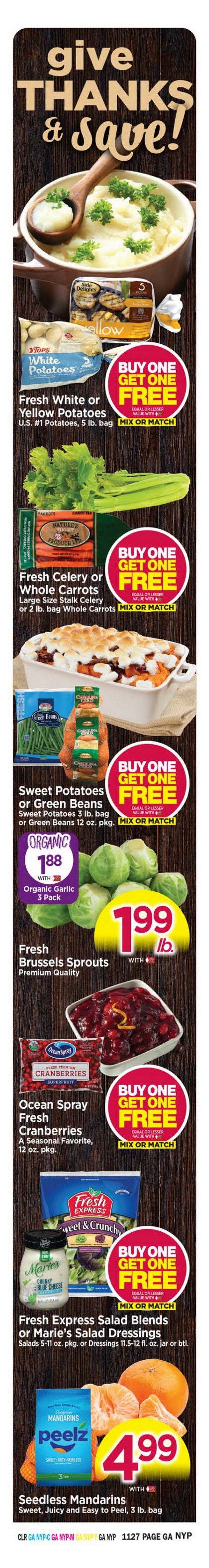 Tops Weekly Sale Nov 21 – Nov 27, 2021 (Thanks-for-Giving Promotion ...