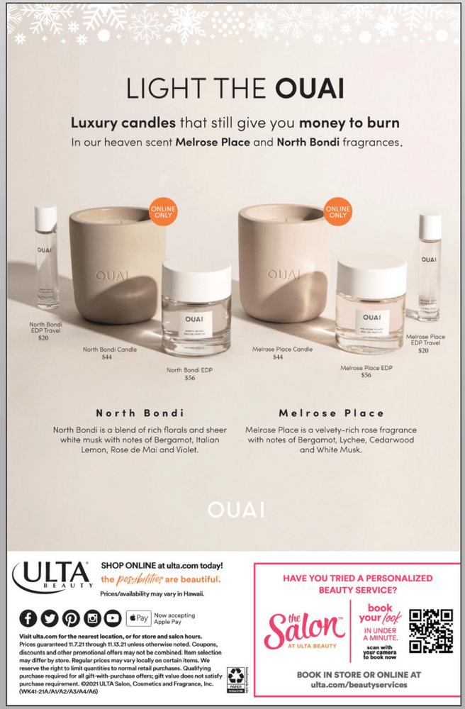 Ulta Beauty Weekly Ad Nov 07 – Nov 13, 2021