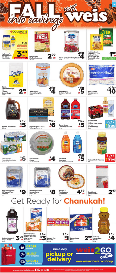 Weis Markets Weekly Ad Nov 18 – Nov 25, 2021