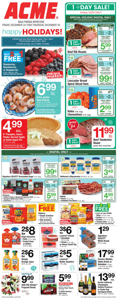 ACME Weekly Ad Dec 24 – Dec 30, 2021
