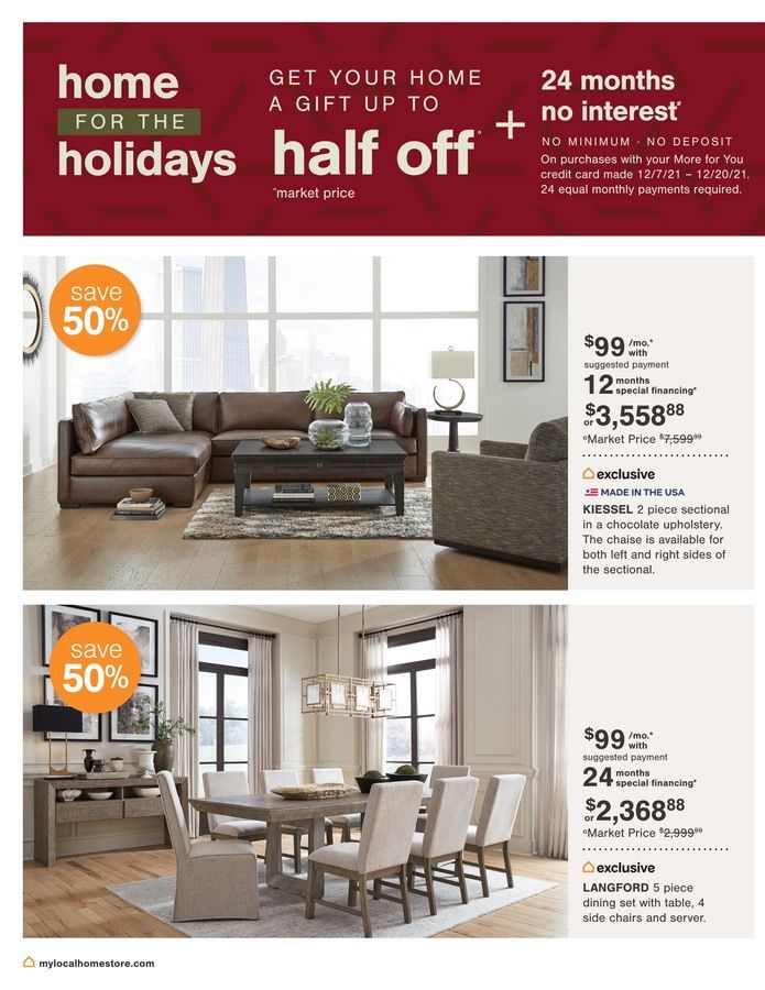Ashley Furniture Home Holiday Flyer Sale