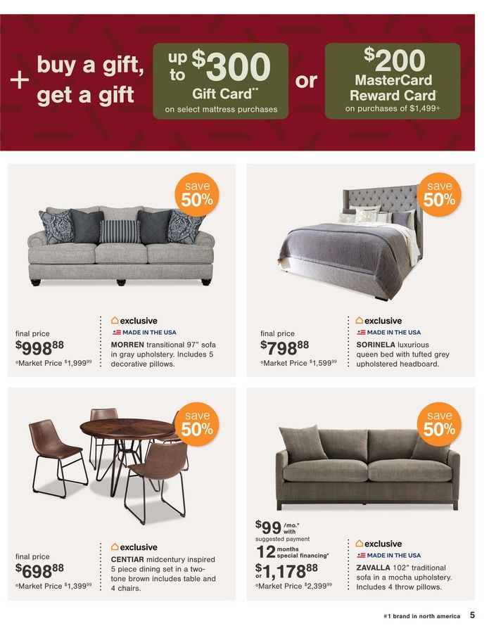 Ashley Furniture Home Holiday Flyer Sale