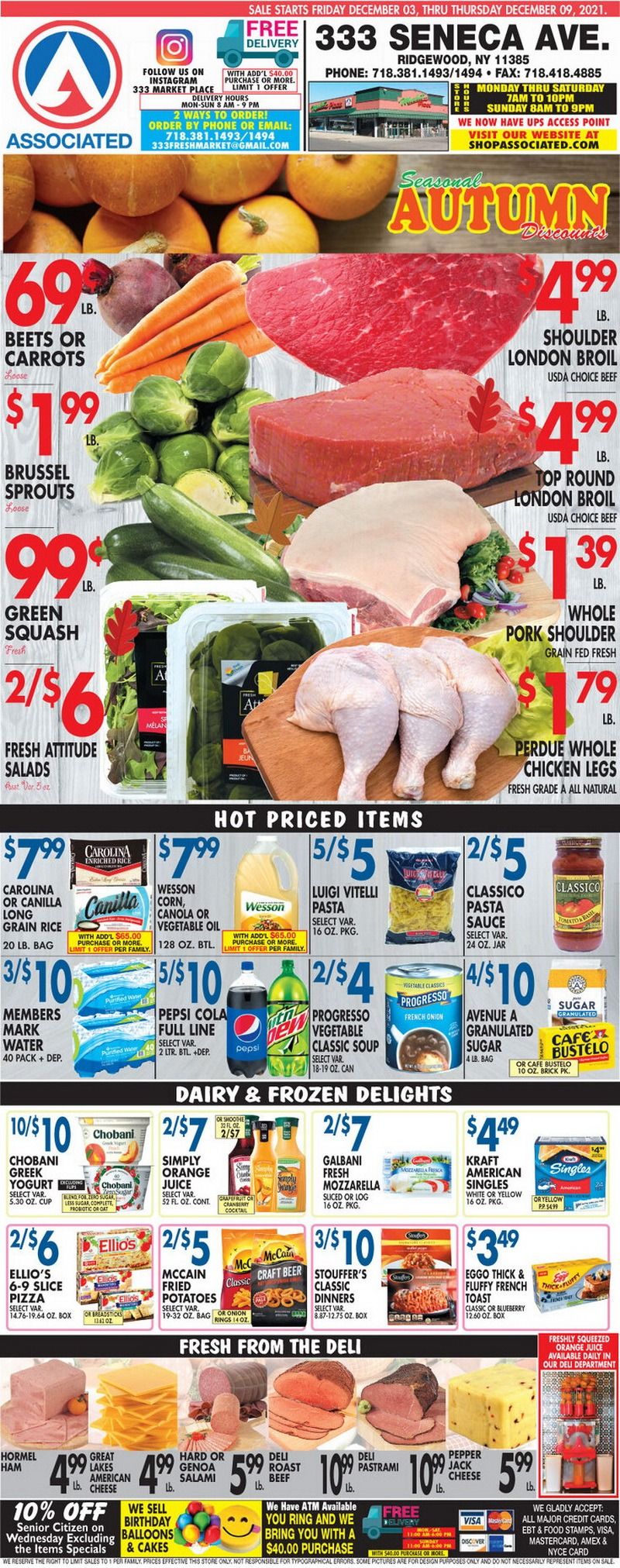 Associated Supermarkets Weekly Ad Dec 03 – Dec 09, 2021