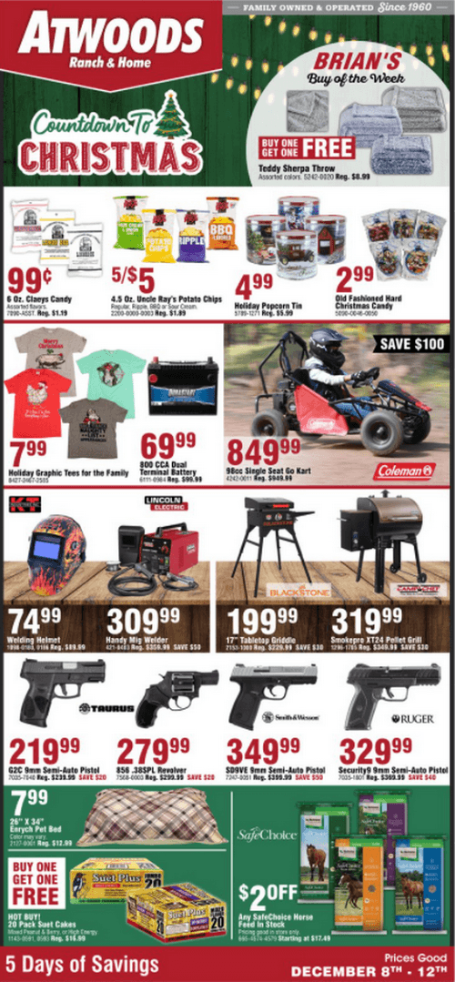 Atwoods Weekly Ad Dec 08 – Dec 12, 2021