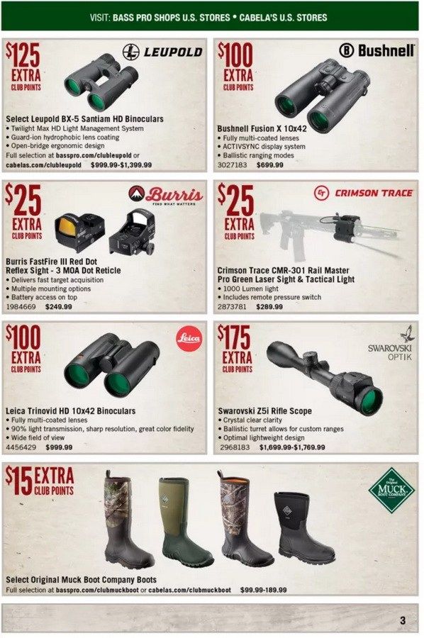 Bass Pro Shops Gear Guide Sale Dec 01 – Dec 31, 2021