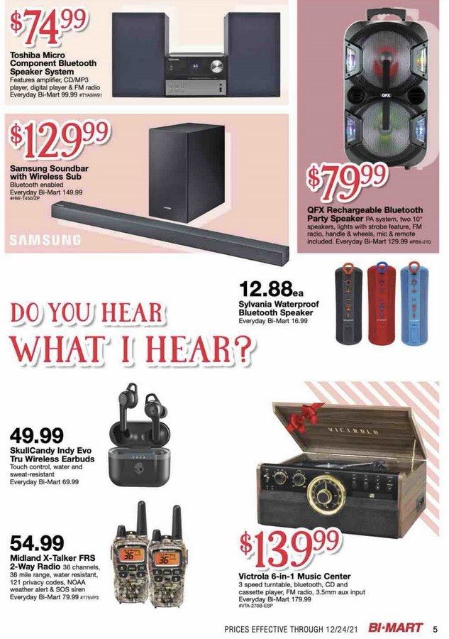 Bi-Mart Weekly Ad Dec 15 – Dec 24, 2021 (Christmas Promotion Included)