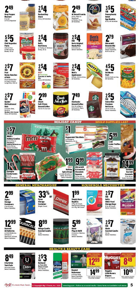 Big Y Weekly Ad Dec 09 – Dec 15, 2021