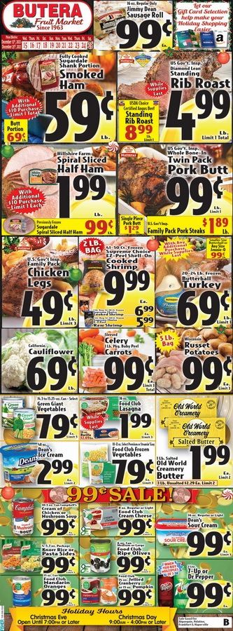 Butera Weekly Ad Dec 15 – Dec 25, 2021