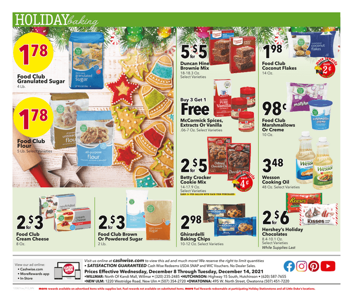 Cash Wise Weekly Ad Dec 08 – Dec 14, 2021