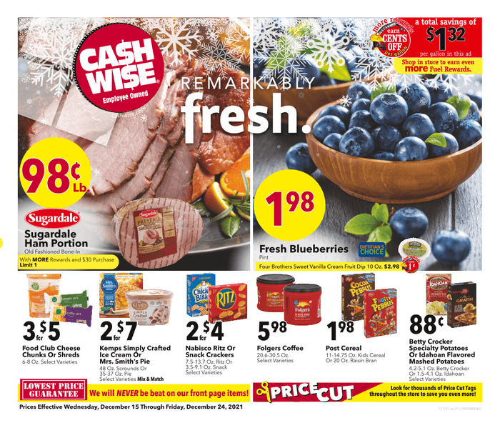Cash Wise Weekly Ad Dec 15 – Dec 24, 2021