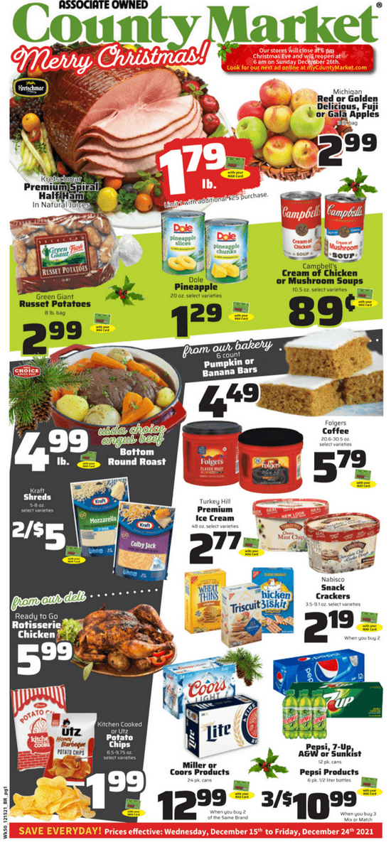 County Market Weekly Ad Dec 15 – Dec 14, 2021
