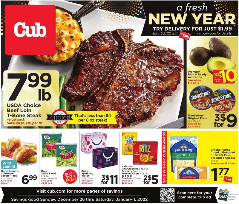 Cub Foods Weekly Ad Dec 26, 2021 – Jan 01, 2022
