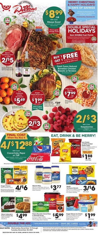 Dillons Weekly Ad Dec 15 – Dec 28, 2021