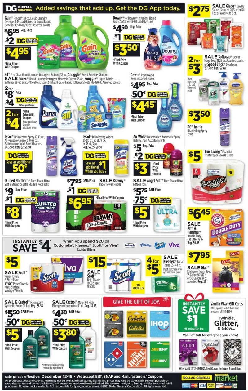 Dollar General Weekly Ad Dec 12 – Dec 18, 2021 (Christmas Promotion ...
