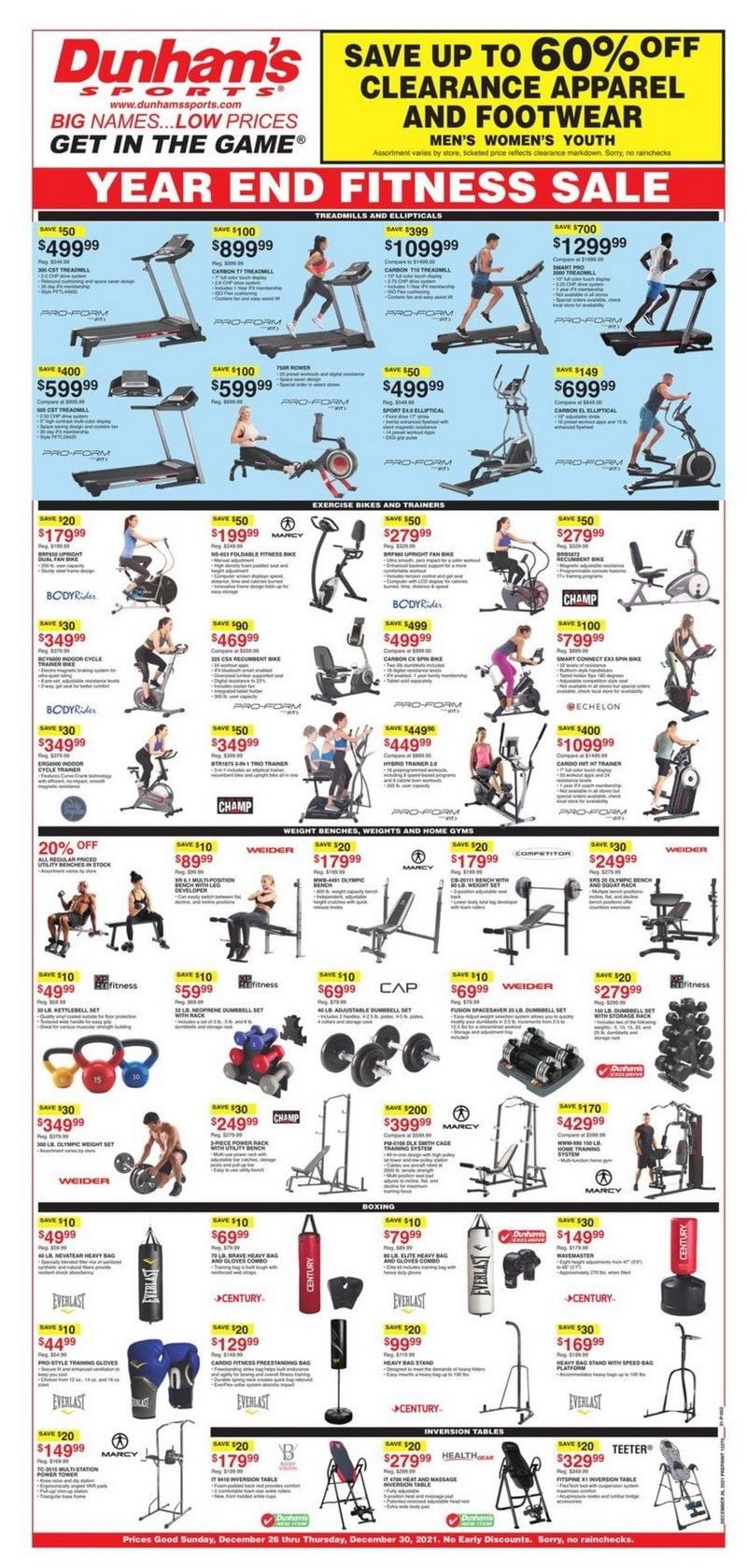 Dunham's Sports Weekly Ad Dec 26 – Dec 30, 2021