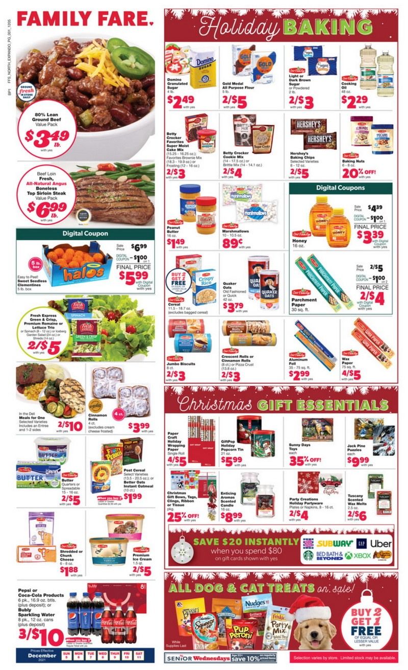 Family Fare Weekly Ad Dec 05 – Dec 11, 2021