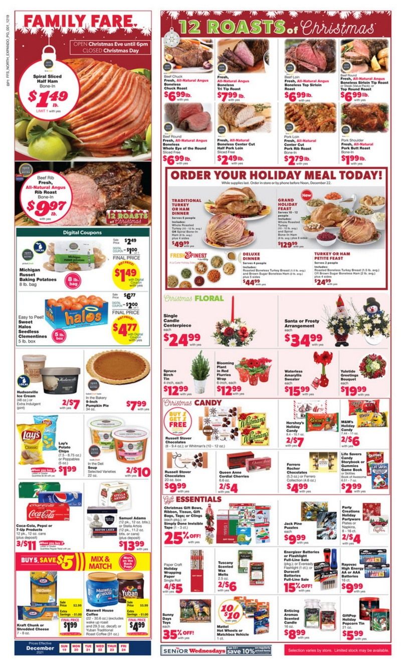 Family Fare Weekly Ad Dec 19 – Dec 24, 2021