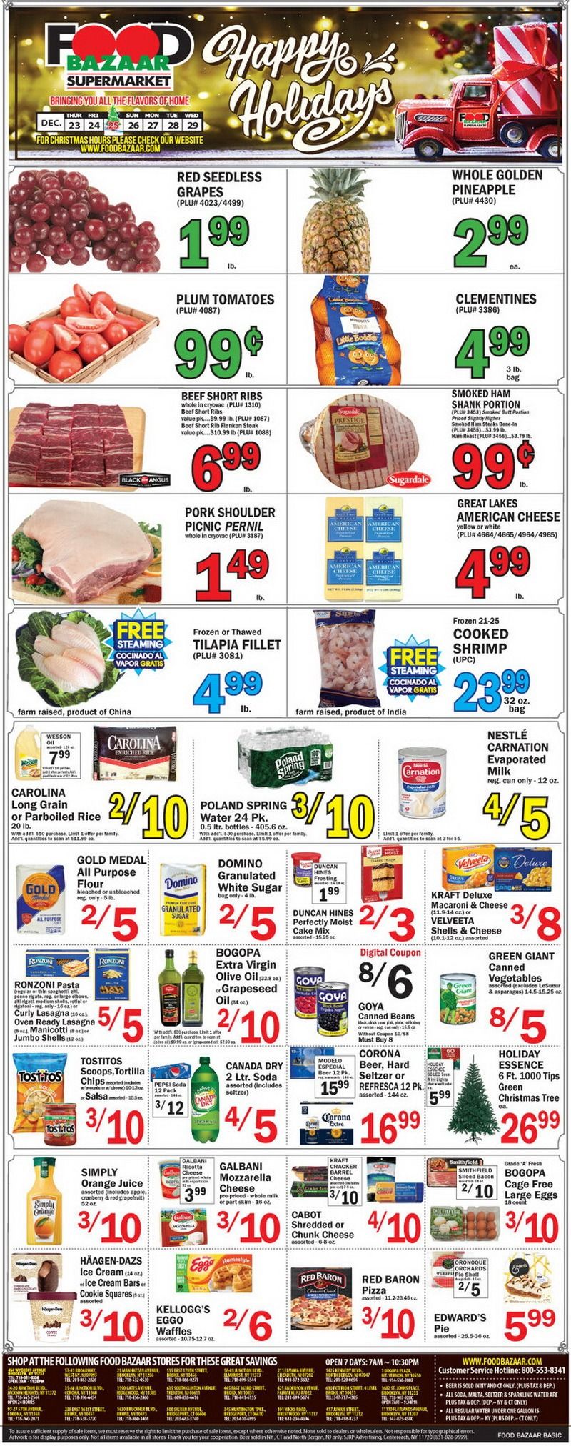 Food Bazaar Weekly Ad Dec 23 – Dec 29, 2021