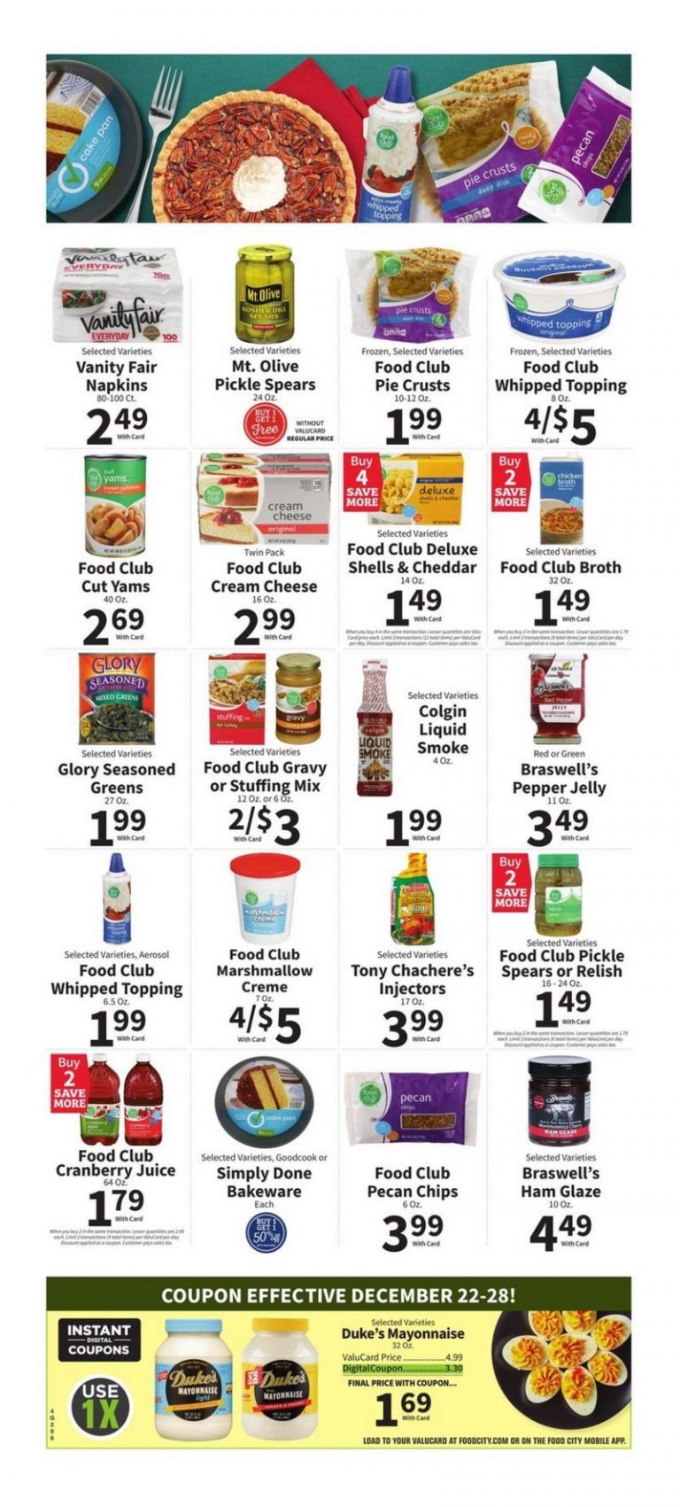 Food City Weekly Ad Dec 22 – Dec 28, 2021