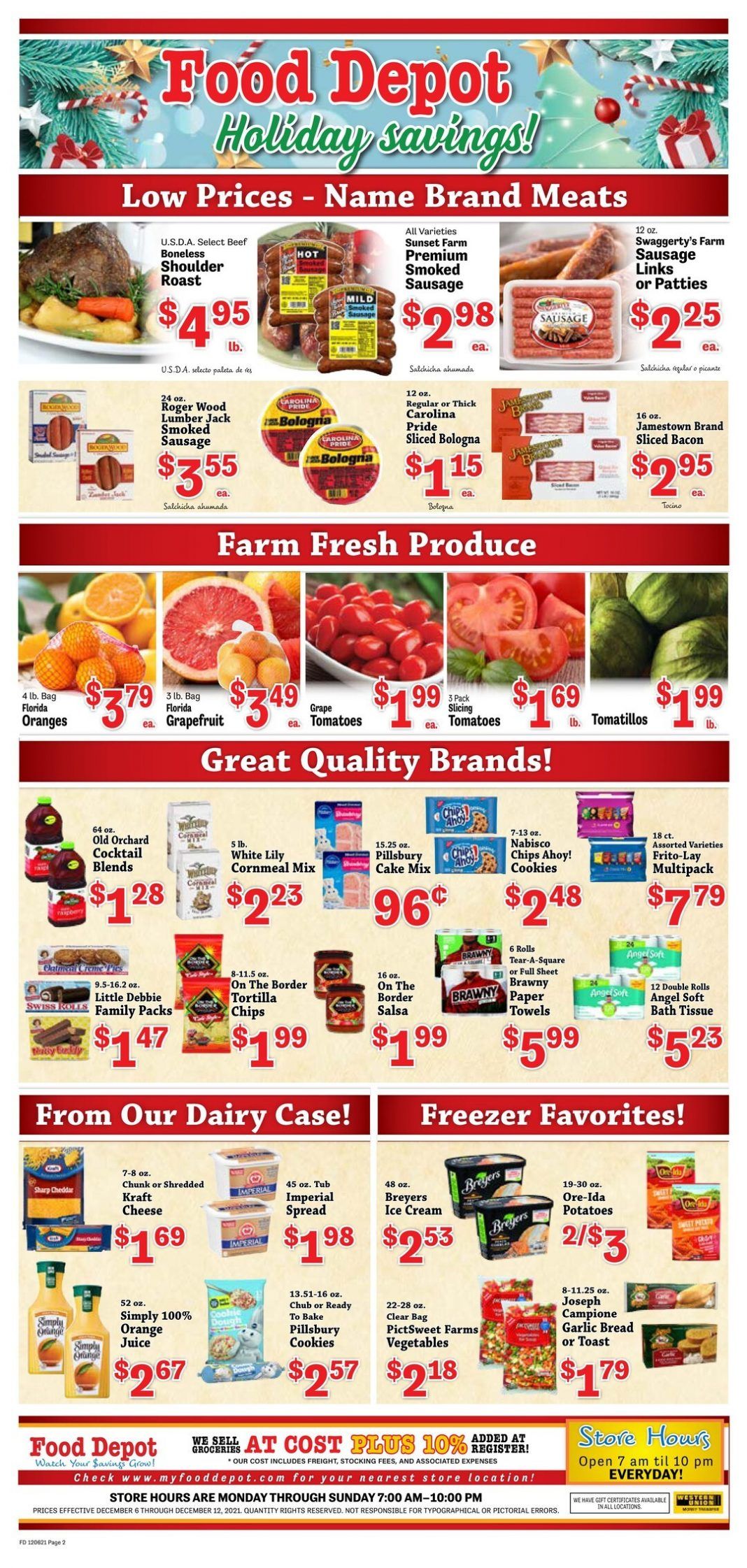 Food Depot Weekly Ad Dec 06 – Dec 12, 2021