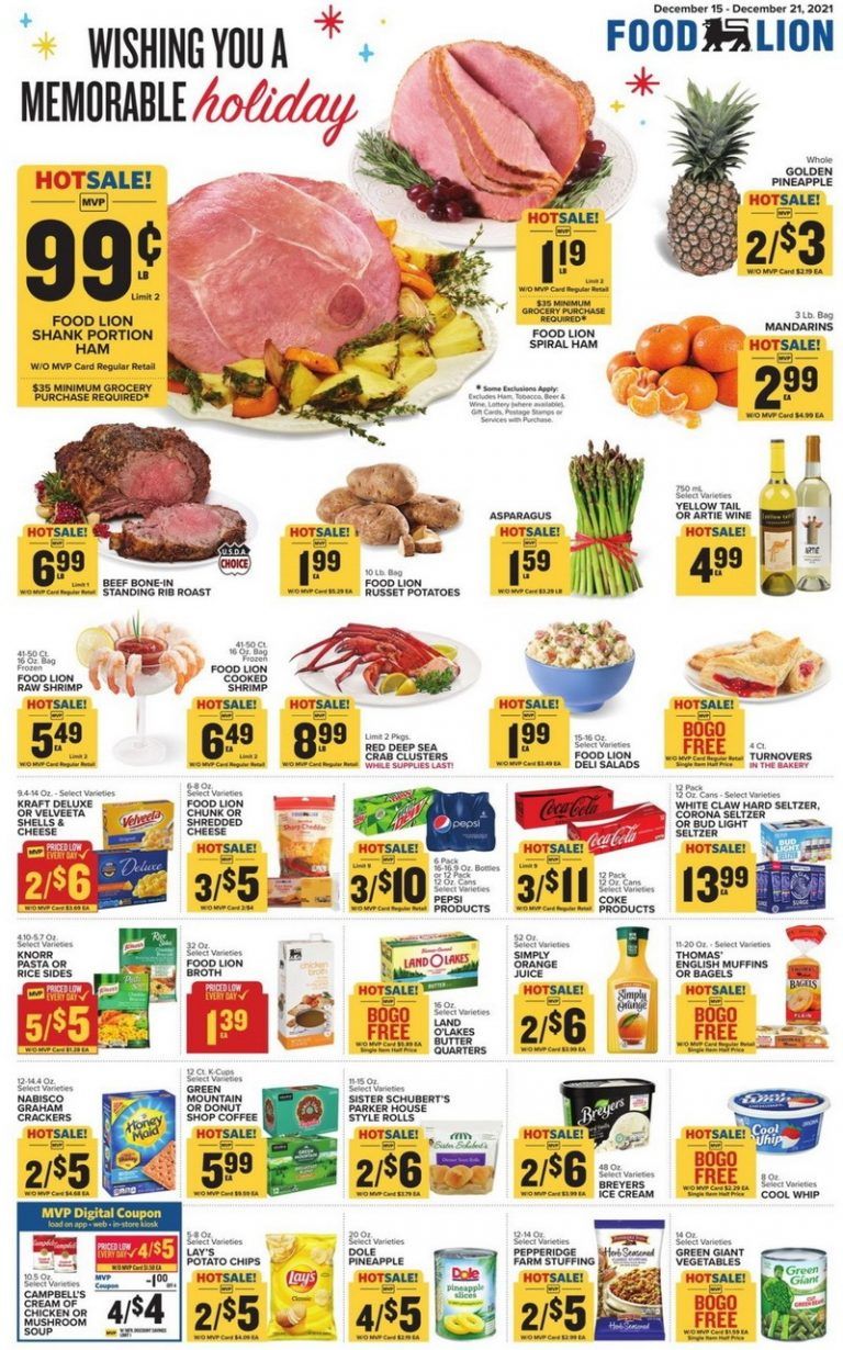 Food Lion Weekly Ad Dec 15 – Dec 21, 2021