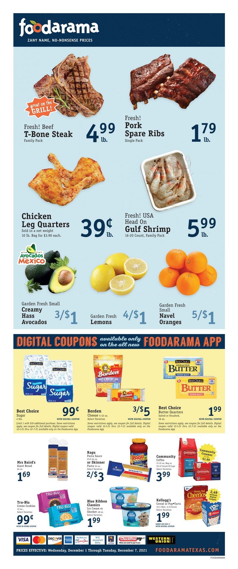 Foodarama Weekly Ad Dec 01 – Dec 07, 2021