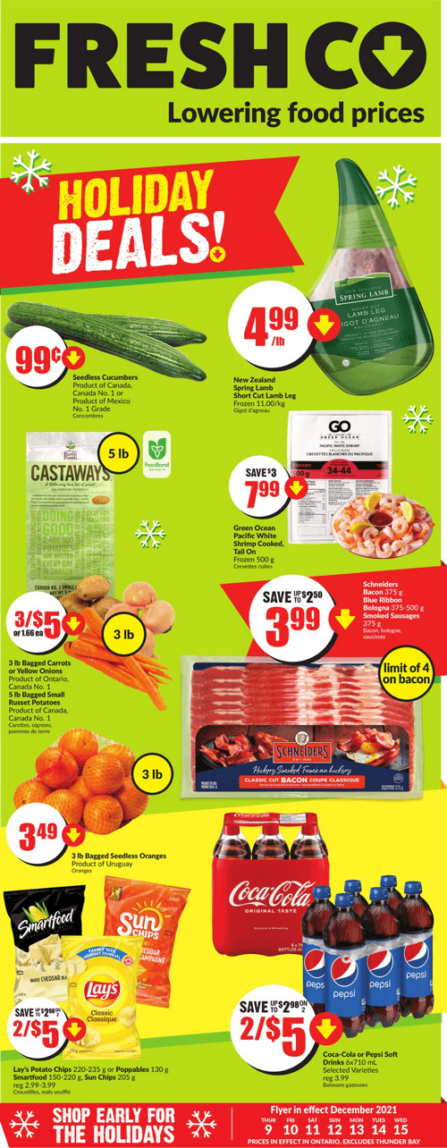 FreshCo Weekly Ad Dec 09 – Dec 15, 2021